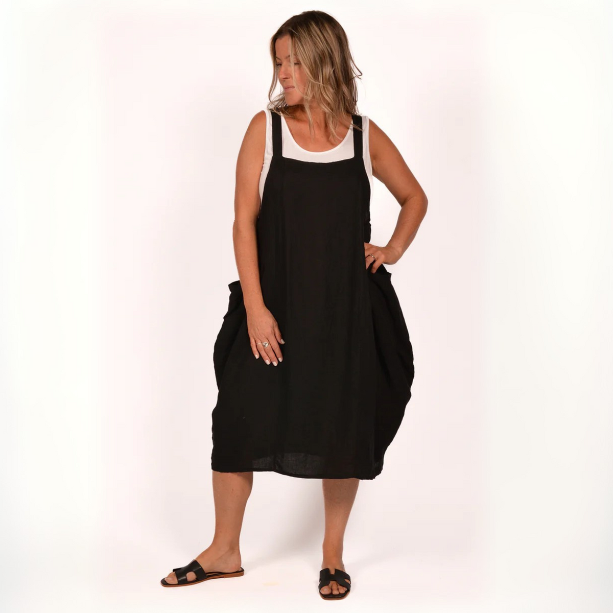 Linen Jumper Dress | Fig Love Clothing Co.