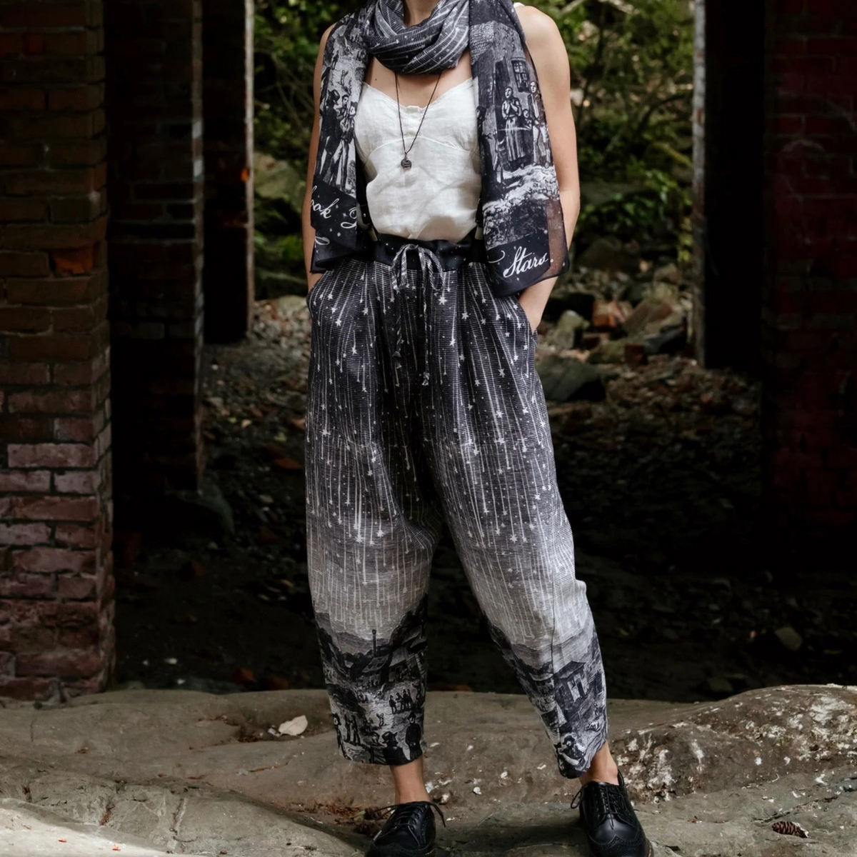 Market of Stars Linen Bamboo Stargazer Artist Pants | Fig Love Clothing Co.